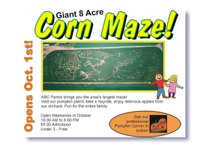Corn Maze Flyer – The Corn Maze Guy
